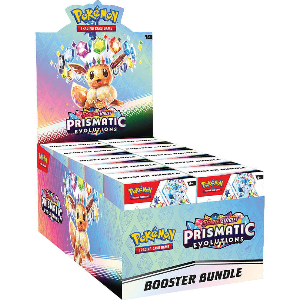Pokemon Scarlet & Violet - Prismatic Evolutions Booster Bundle Display ...